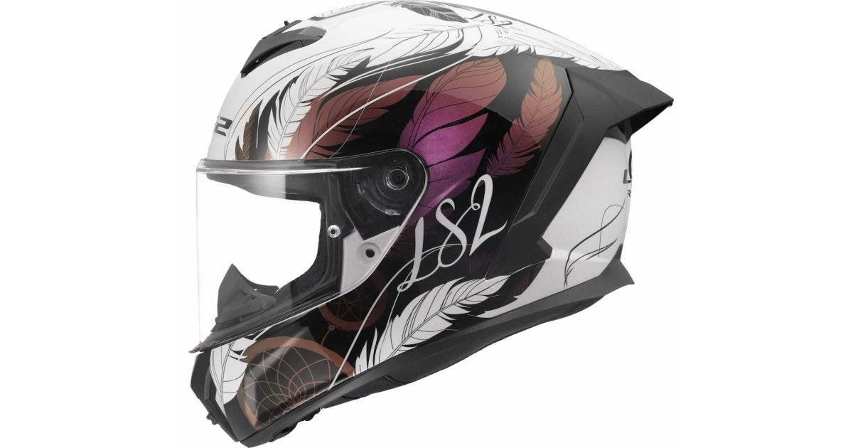 Κράνος LS2 Rapid 3 FF820 22.06 Boho white/black/pink | MotoExpert