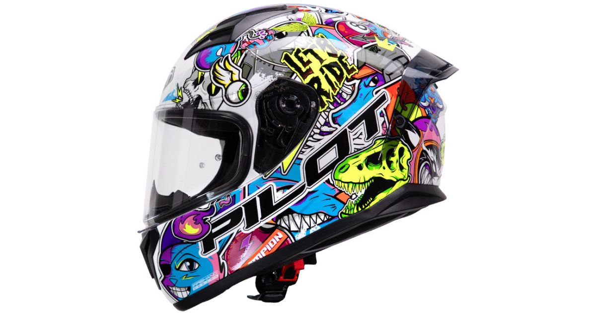 Κράνος PILOT Flex E22.06 Streetbomb white | MotoExpert